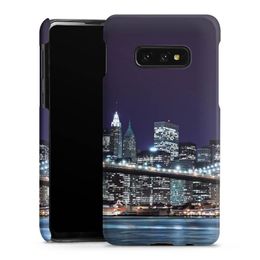 DeinDesign Galaxy S10e Handy Premium Case Smartphone Handyh&uuml;lle Schutzh&uuml;lle matt Usa Brooklyn Bridge New York Premium Case