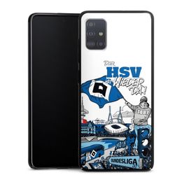 DeinDesign Galaxy A51 Handy Hard Case Schutzh&uuml;lle schwarz Smartphone Backcover Ascent Hamburger Sv Official Licensed Product Hard Case