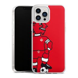 DeinDesign iPhone 13 Pro Max Handy Silikon H&uuml;lle Case transparent Handyh&uuml;lle 1. Fc Kaiserslautern Official Licensed Product Soccer Silikon Case