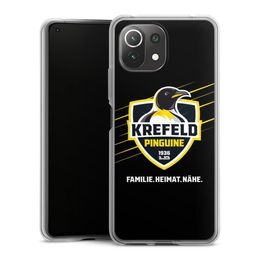 DeinDesign Xiaomi Mi 11 Lite 5G NE Handy Silikon H&uuml;lle Case transparent Handyh&uuml;lle Ice Hockey Sports Krefeld Pinguine Silikon Case