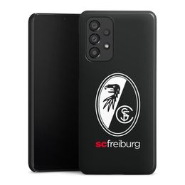 DeinDesign Galaxy A33 5G Handy Premium Case Smartphone Handyh&uuml;lle Schutzh&uuml;lle gl&auml;nzend Coat Of Arms Official Licensed Product Sc Freiburg Premium Case
