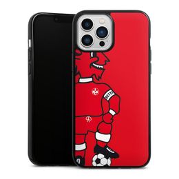 DeinDesign iPhone 13 Pro Max Handy Silikon H&uuml;lle Case schwarz Handyh&uuml;lle 1. Fc Kaiserslautern Official Licensed Product Soccer