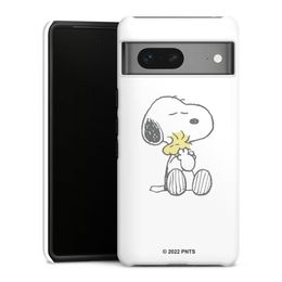 DeinDesign Google Pixel 7 Handy Panzer Handyh&uuml;lle robuste Outdoor H&uuml;lle Schutzh&uuml;lle gl&auml;nzend Snoopy Love Peanuts Tough Case