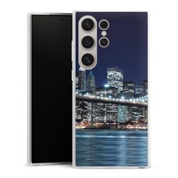 DeinDesign Galaxy S24 Ultra Handy Silikon H&uuml;lle Case transparent Handyh&uuml;lle Usa Brooklyn Bridge New York Silikon Case