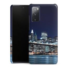 DeinDesign Galaxy S20 FE Handy Premium Case Smartphone Handyh&uuml;lle Schutzh&uuml;lle gl&auml;nzend New York Usa Brooklyn Bridge Premium Case