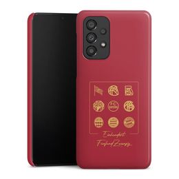 DeinDesign Galaxy A33 5G Handy Premium Case Smartphone Handyh&uuml;lle Schutzh&uuml;lle gl&auml;nzend Fcb 125 Jahre Fc Bayern M&uuml;nchen Merchandise Premium Case