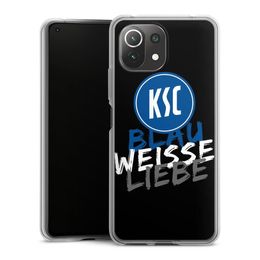 DeinDesign Xiaomi Mi 11 Lite 5G NE Handy Silikon H&uuml;lle Case transparent Handyh&uuml;lle Ksc Official Licensed Product Karlsruher Sc Silikon Case