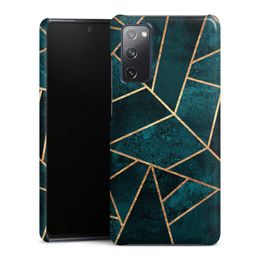 DeinDesign Galaxy S20 FE Handy Premium Case Smartphone Handyh&uuml;lle Schutzh&uuml;lle gl&auml;nzend Elisabeth Fredriksson Gold & Copper Stone Premium Case