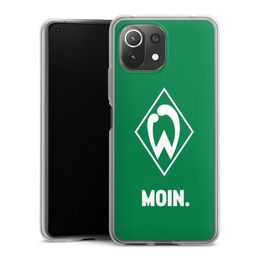 DeinDesign Xiaomi Mi 11 Lite 5G NE Handy Silikon H&uuml;lle Case transparent Handyh&uuml;lle Moin Official Licensed Product Sv Werder Bremen Silikon Case