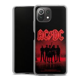DeinDesign Xiaomi Mi 11 Lite 5G NE Handy Silikon H&uuml;lle Case transparent Handyh&uuml;lle Band Acdc Official Licensed Product Silikon Case
