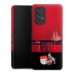 DeinDesign Galaxy A33 5G Handy Premium Case Smartphone Handyh&uuml;lle Schutzh&uuml;lle gl&auml;nzend 1. Fc K&ouml;ln Official Licensed Product Skyline Premium Case