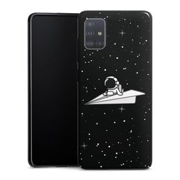DeinDesign Galaxy A51 Handy Hard Case Schutzh&uuml;lle schwarz Smartphone Backcover Astronaut Comic Paper Hard Case
