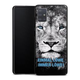 DeinDesign Galaxy A51 Handy Hard Case Schutzh&uuml;lle schwarz Smartphone Backcover Official Licensed Product Tsv 1860 M&uuml;nchen Lion Hard Case