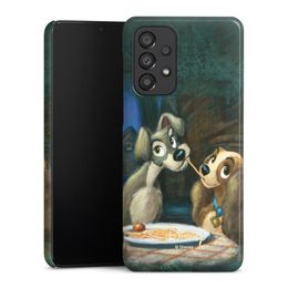 DeinDesign Galaxy A33 5G Handy Premium Case Smartphone Handyh&uuml;lle Schutzh&uuml;lle gl&auml;nzend Official Licensed Product Disney Lady And The Tramp Premium Case