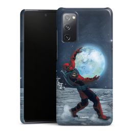 DeinDesign Galaxy S20 FE Handy Premium Case Smartphone Handyh&uuml;lle Schutzh&uuml;lle gl&auml;nzend Marvel Moon Deadpool Premium Case