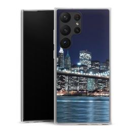 DeinDesign Galaxy S23 Ultra Handy Silikon H&uuml;lle Case transparent Handyh&uuml;lle Usa Brooklyn Bridge New York Silikon Case