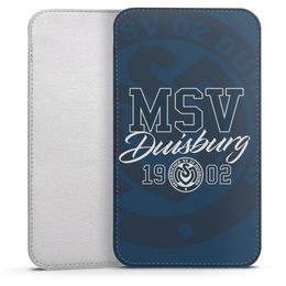 DeinDesign iPhone 16 Pro Max Handy H&uuml;lle Tasche Sleeve Socke Schutzh&uuml;lle Soccer Merchandise Msv Duisburg Sleeve