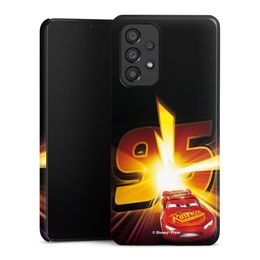 DeinDesign Galaxy A33 5G Handy Premium Case Smartphone Handyh&uuml;lle Schutzh&uuml;lle gl&auml;nzend Official Licensed Product Cars Lightning Mcqueen 95 Premium Case