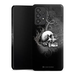 DeinDesign Galaxy A33 5G Handy Premium Case Smartphone Handyh&uuml;lle Schutzh&uuml;lle gl&auml;nzend Skulls Skull Gothic Premium Case