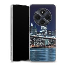 DeinDesign Xiaomi Redmi 14C Handy Silikon H&uuml;lle Case transparent Handyh&uuml;lle Usa Brooklyn Bridge New York Silikon Case