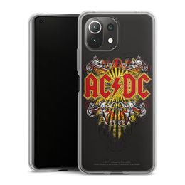 DeinDesign Xiaomi Mi 11 Lite 5G NE Handy Silikon H&uuml;lle Case transparent Handyh&uuml;lle Music Acdc Rock Silikon Case