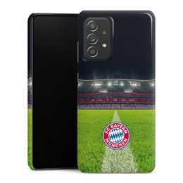 DeinDesign Galaxy A52s 5G Handy Premium Case Smartphone Handyh&uuml;lle Schutzh&uuml;lle gl&auml;nzend Fc Bayern M&uuml;nchen Stadium Fcb Premium Case