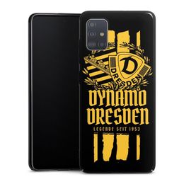 DeinDesign Galaxy A51 Handy Hard Case Schutzh&uuml;lle schwarz Smartphone Backcover Sg Dynamo Dresden Statement Sgd Hard Case