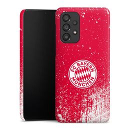 DeinDesign Galaxy A33 5G Handy Premium Case Smartphone Handyh&uuml;lle Schutzh&uuml;lle gl&auml;nzend Fcb Fc Bayern M&uuml;nchen Official Licensed Product Premium Case