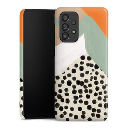 DeinDesign Galaxy A33 5G Handy Premium Case Smartphone Handyh&uuml;lle Schutzh&uuml;lle gl&auml;nzend Boho Abstract Kunst Premium Case