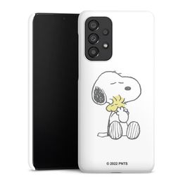 DeinDesign Galaxy A33 5G Handy Premium Case Smartphone Handyh&uuml;lle Schutzh&uuml;lle gl&auml;nzend Snoopy Love Peanuts Premium Case