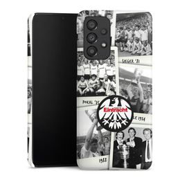 DeinDesign Galaxy A33 5G Handy Premium Case Smartphone Handyh&uuml;lle Schutzh&uuml;lle gl&auml;nzend Official Licensed Product Retro Eintracht Frankfurt Premium Case