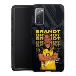 DeinDesign Galaxy S20 FE Handy Panzer Handyh&uuml;lle robuste Outdoor H&uuml;lle Schutzh&uuml;lle matt Borussia Dortmund Bvb Julian Brandt Tough Case