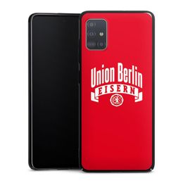 DeinDesign Galaxy A51 Handy Hard Case Schutzh&uuml;lle schwarz Smartphone Backcover Fcu Official Licensed Product 1. Fc Union Berlin Hard Case