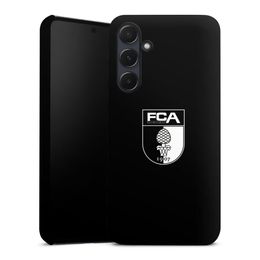 DeinDesign Galaxy A55 5G Handy Premium Case Smartphone Handyh&uuml;lle Schutzh&uuml;lle gl&auml;nzend Logo Official Licensed Product Fc Augsburg Premium Case