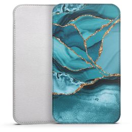 DeinDesign iPhone 16 Pro Max Handy H&uuml;lle Tasche Sleeve Socke Schutzh&uuml;lle Marble Gemstone Glitzer Sleeve