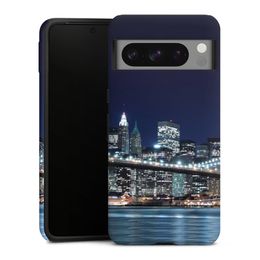 DeinDesign Google Pixel 8 Pro Handy Panzer Handyh&uuml;lle robuste Outdoor H&uuml;lle Schutzh&uuml;lle matt Usa Brooklyn Bridge New York Tough Case
