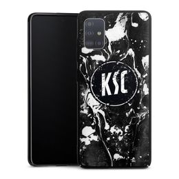 DeinDesign Galaxy A51 Handy Hard Case Schutzh&uuml;lle schwarz Smartphone Backcover Karlsruher Sc Ksc Official Licensed Product Hard Case