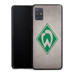 DeinDesign Galaxy A51 Handy Hard Case Schutzh&uuml;lle schwarz Smartphone Backcover Concrete Official Licensed Product Sv Werder Bremen Hard Case