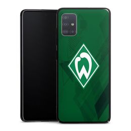 DeinDesign Galaxy A51 Handy Hard Case Schutzh&uuml;lle schwarz Smartphone Backcover Sv Werder Bremen Official Licensed Product Coat Of Arms Hard Case