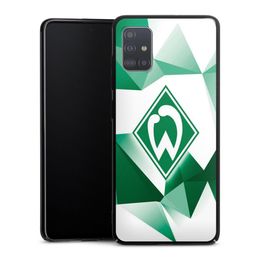 DeinDesign Galaxy A51 Handy Hard Case Schutzh&uuml;lle schwarz Smartphone Backcover Tarnmuster Sv Werder Bremen Official Licensed Product Hard Case