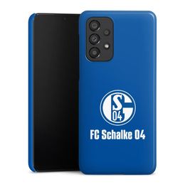 DeinDesign Galaxy A33 5G Handy Premium Case Smartphone Handyh&uuml;lle Schutzh&uuml;lle gl&auml;nzend Fc Schalke 04 Logo Official Licensed Product Premium Case
