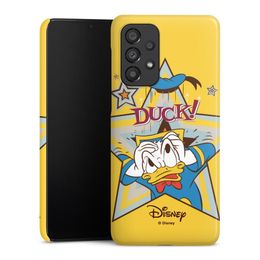 DeinDesign Galaxy A33 5G Handy Premium Case Smartphone Handyh&uuml;lle Schutzh&uuml;lle gl&auml;nzend Donald Duck Disney Official Licensed Product Premium Case