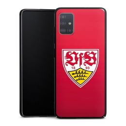 DeinDesign Galaxy A51 Handy Hard Case Schutzh&uuml;lle schwarz Smartphone Backcover Logo Official Licensed Product Vfb Stuttgart Hard Case