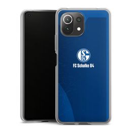 DeinDesign Xiaomi Mi 11 Lite 5G NE Handy Silikon H&uuml;lle Case transparent Handyh&uuml;lle Official Licensed Product Bundesliga Fc Schalke 04 Silikon Case