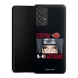 DeinDesign Galaxy A33 5G Handy Premium Case Smartphone Handyh&uuml;lle Schutzh&uuml;lle gl&auml;nzend Manga Itachi Uchiha Naruto Shippuden Premium Case