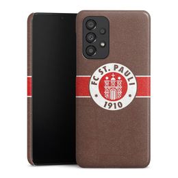 DeinDesign Galaxy A33 5G Handy Premium Case Smartphone Handyh&uuml;lle Schutzh&uuml;lle gl&auml;nzend Logo Official Licensed Product Fc St. Pauli Premium Case