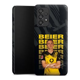 DeinDesign Galaxy A33 5G Handy Premium Case Smartphone Handyh&uuml;lle Schutzh&uuml;lle gl&auml;nzend Borussia Dortmund Maximilian Beier Bvb Premium Case