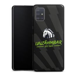 DeinDesign Galaxy A51 Handy Hard Case Schutzh&uuml;lle schwarz Smartphone Backcover Horse Borussia M&ouml;nchengladbach Official Licensed Product Hard Case