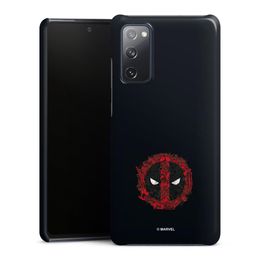 DeinDesign Galaxy S20 FE Handy Premium Case Smartphone Handyh&uuml;lle Schutzh&uuml;lle gl&auml;nzend Deadpool Marvel Logo Premium Case