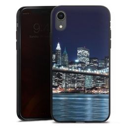 DeinDesign iPhone Xr Handy Silikon H&uuml;lle Case schwarz Handyh&uuml;lle Usa Brooklyn Bridge New York